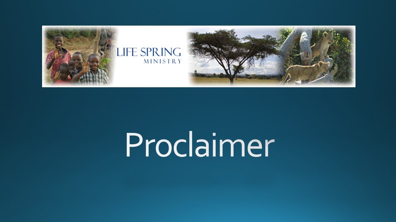 Proclaimer Audio Bible | Life Spring Ministry - YouTube