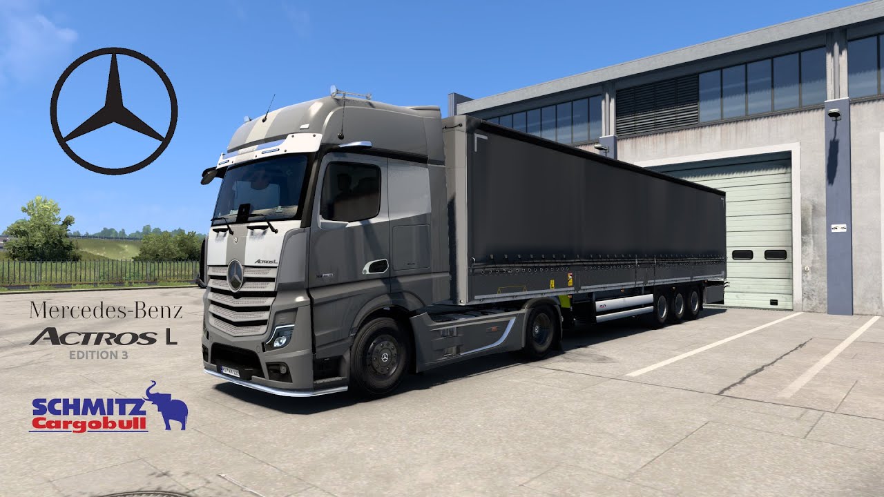 ETS 2 Mercedes Benz New Actros L Edition 3 + Schmitz Dorse (1.49) - YouTube