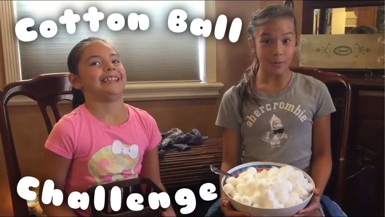COTTON BALL CHALLENGE | Kids Play - YouTube