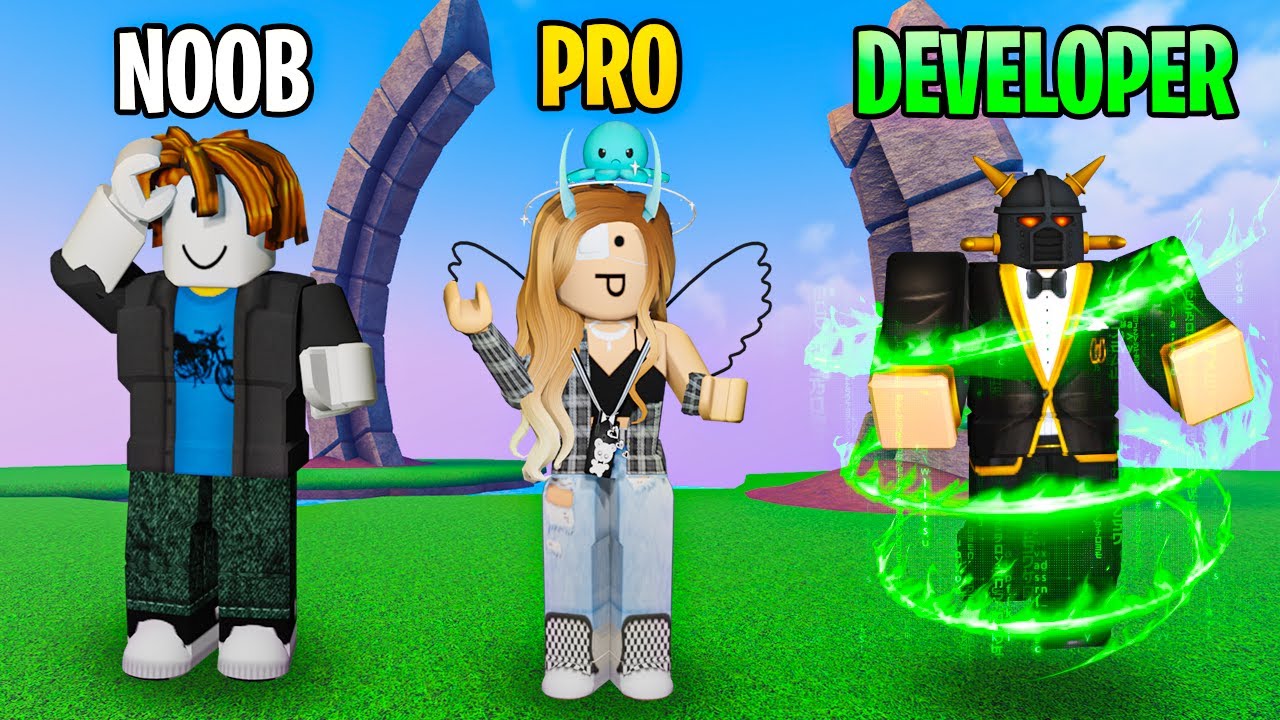 Noob VS Pro VS Developer - ROBLOX Dragon Adventures - YouTube