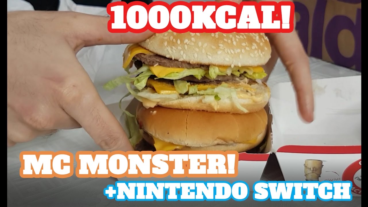 PROBANDO MONSTER MAC|| RECETAS SECRETAS MCDONALD'S + NINTENDO SWITCH ...