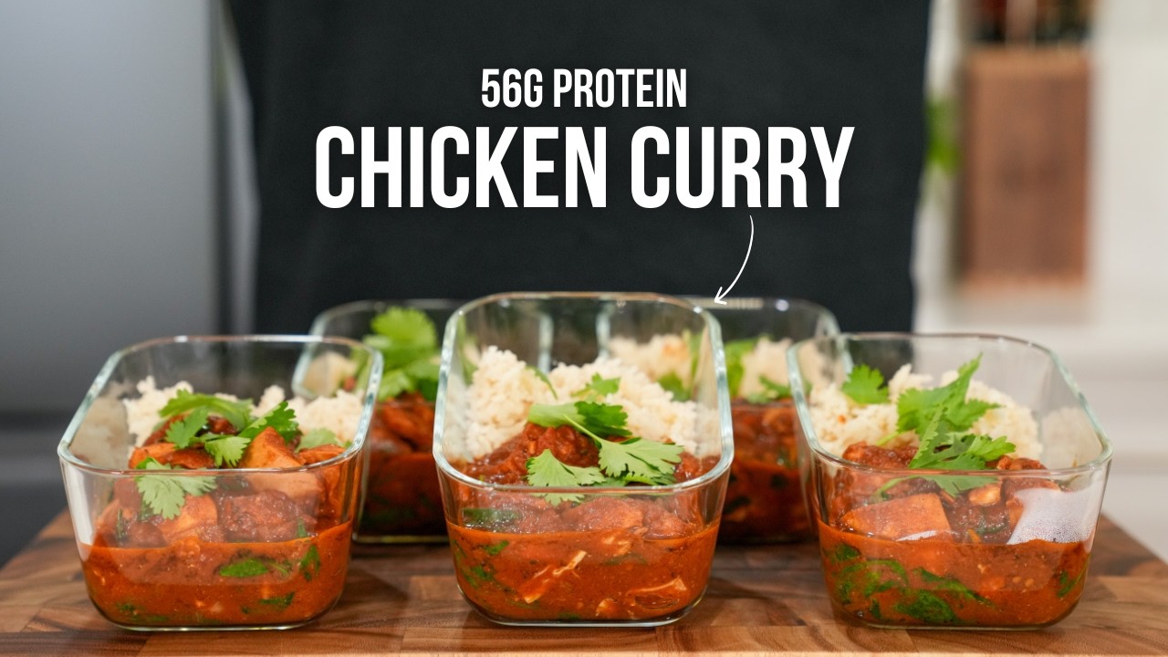 HIGH PROTEIN Chicken Curry Meal Prep - YouTube