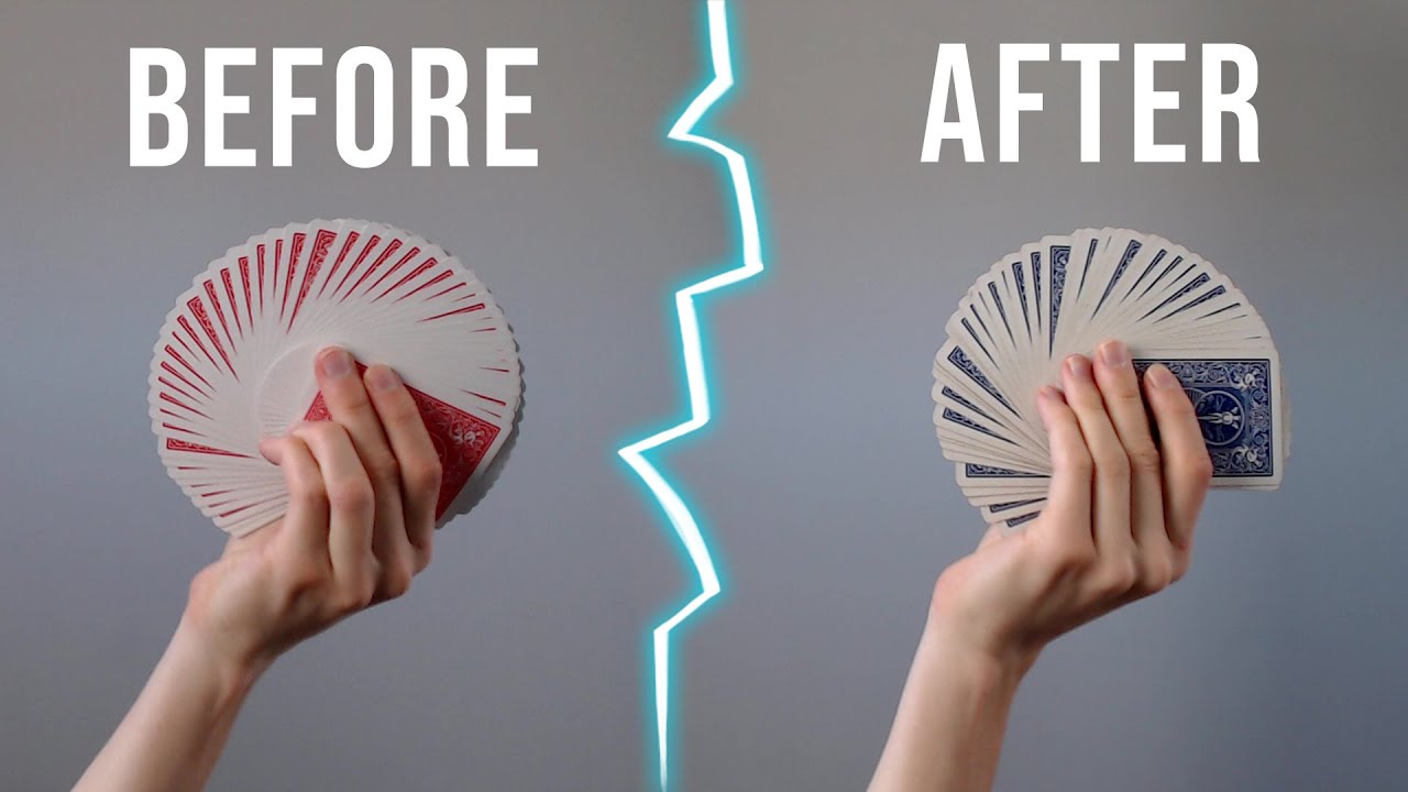 Red Into Blue ~ Clean whole Deck Transformation | Building Time ...
