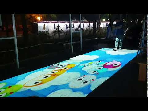 OUTDOOR INTERACTIVE PROJECTION MAPPING 5 - YouTube