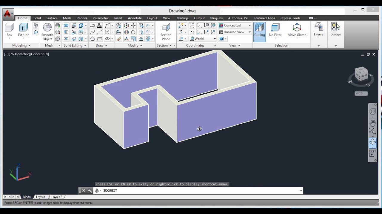 Autocad 3d Commands 3 YouTube Autocad 3d Commands 3 YouTube