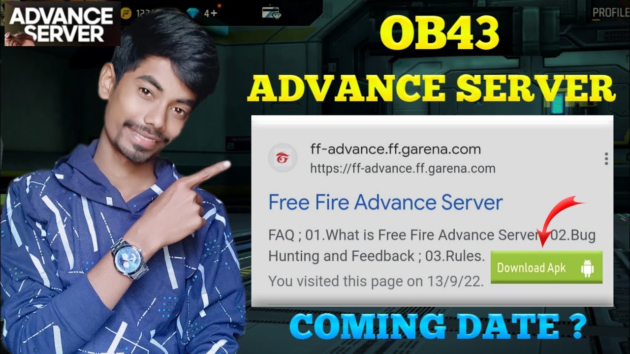 ob43 advance server coming date | free fire ob43 advance server ...