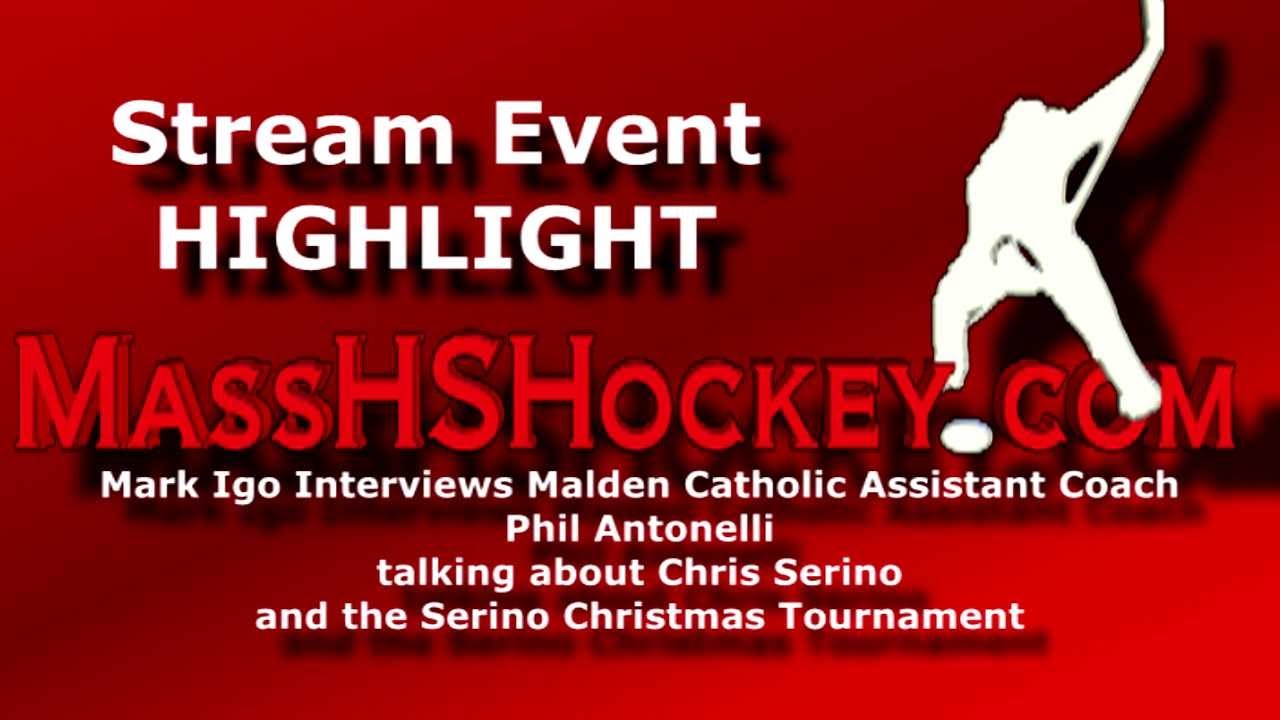 MassHSHockey Game Interview - MC Assistant Coach Phil Antonelli - YouTube