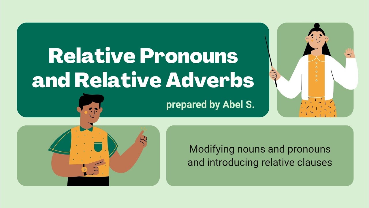 Relative pronoun and Relative Adverbs| DAS LEARNING CENTER - YouTube