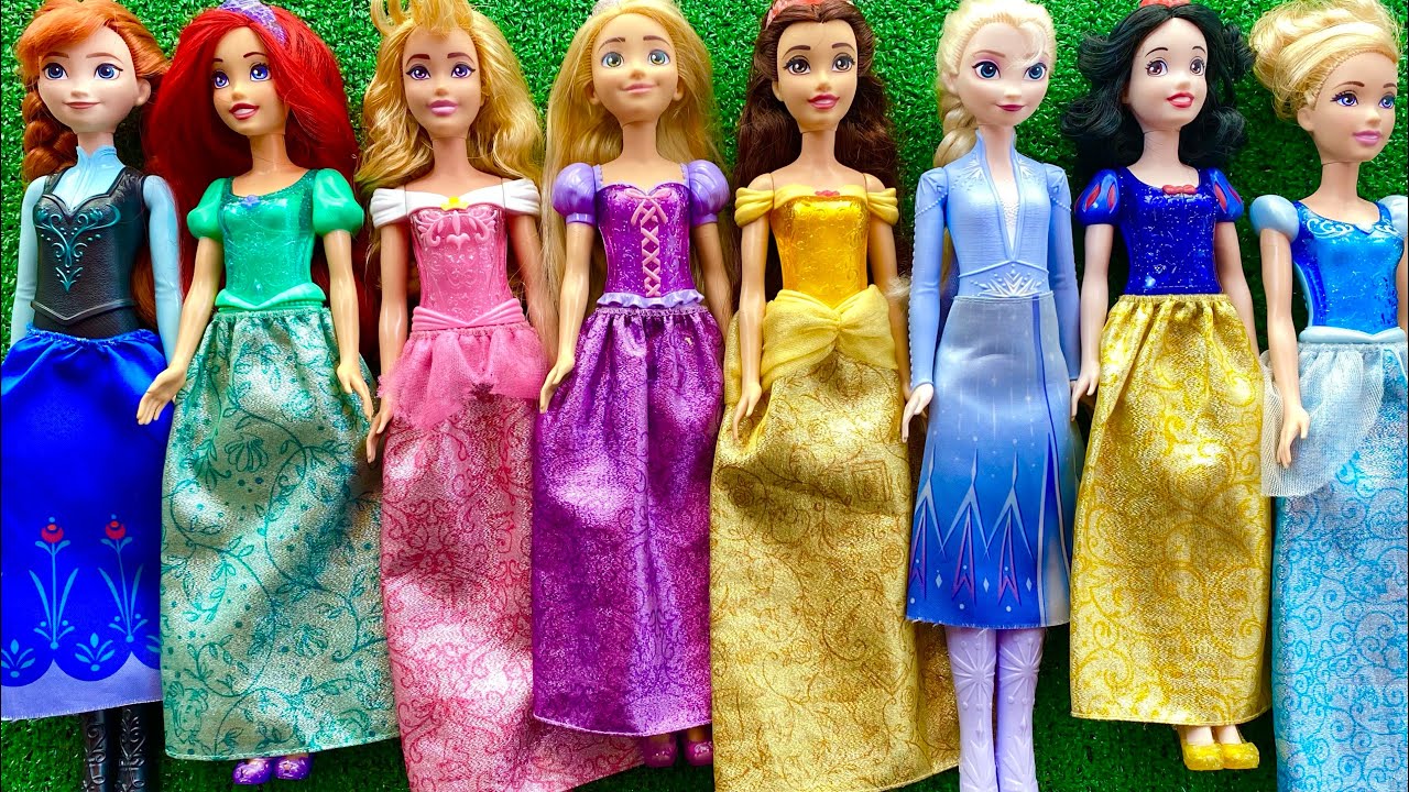 99 Minutes Disney Princess Collection ASMR Satisfying Unboxing | Disney ...
