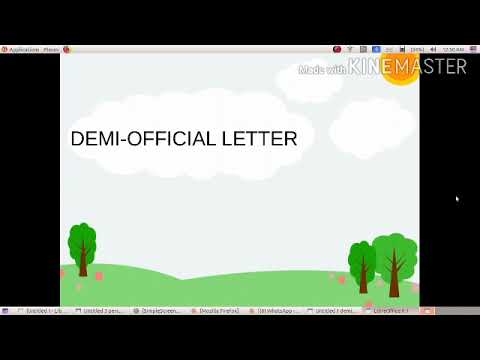 Demi-official letter writing - YouTube