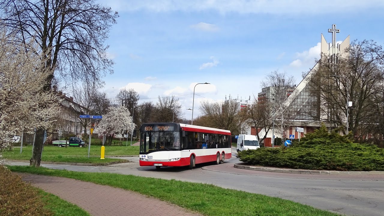 Solaris Urbino 15 III #308, PKM Sosnowiec (Przejazd, 814) - YouTube