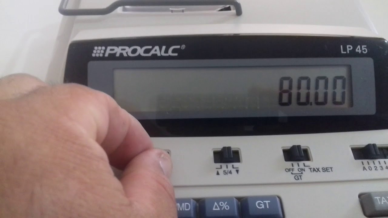 Calculadora Procalc LP45 - YouTube