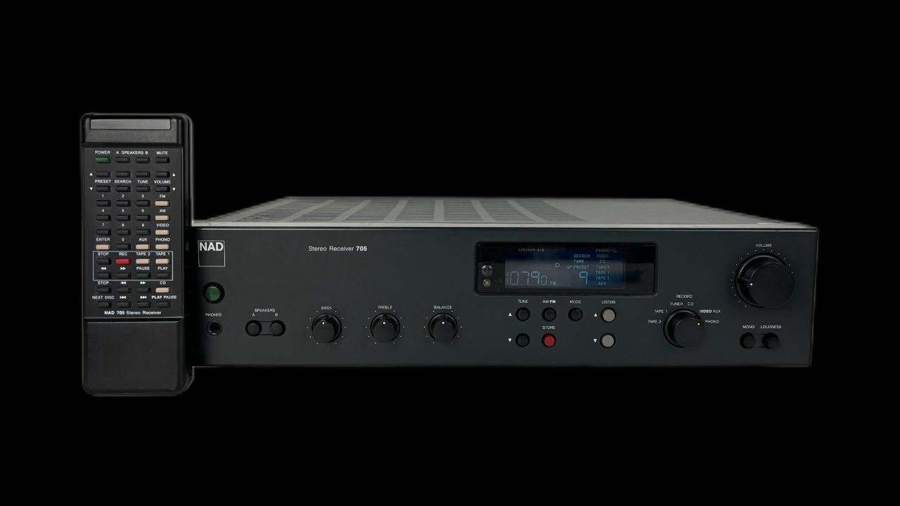 NAD 705 Stereo AM/FM Receiver - YouTube