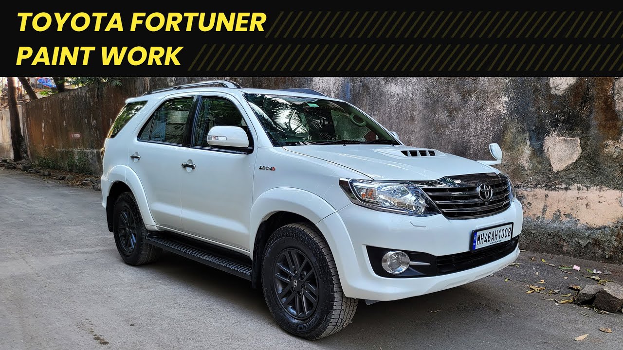 Toyota Fortuner Paint Work | Autorounders - YouTube