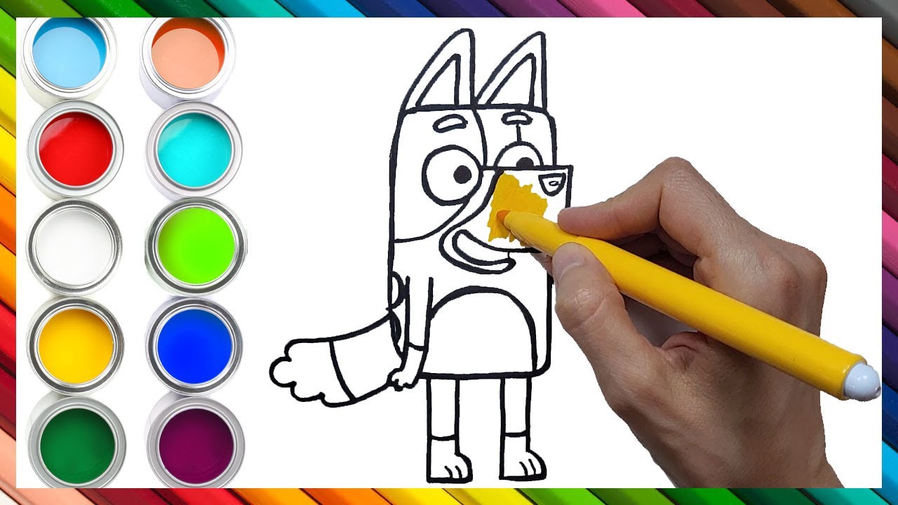 Bluey Drawing Tutorial: How to create your own version of Bluey using ...