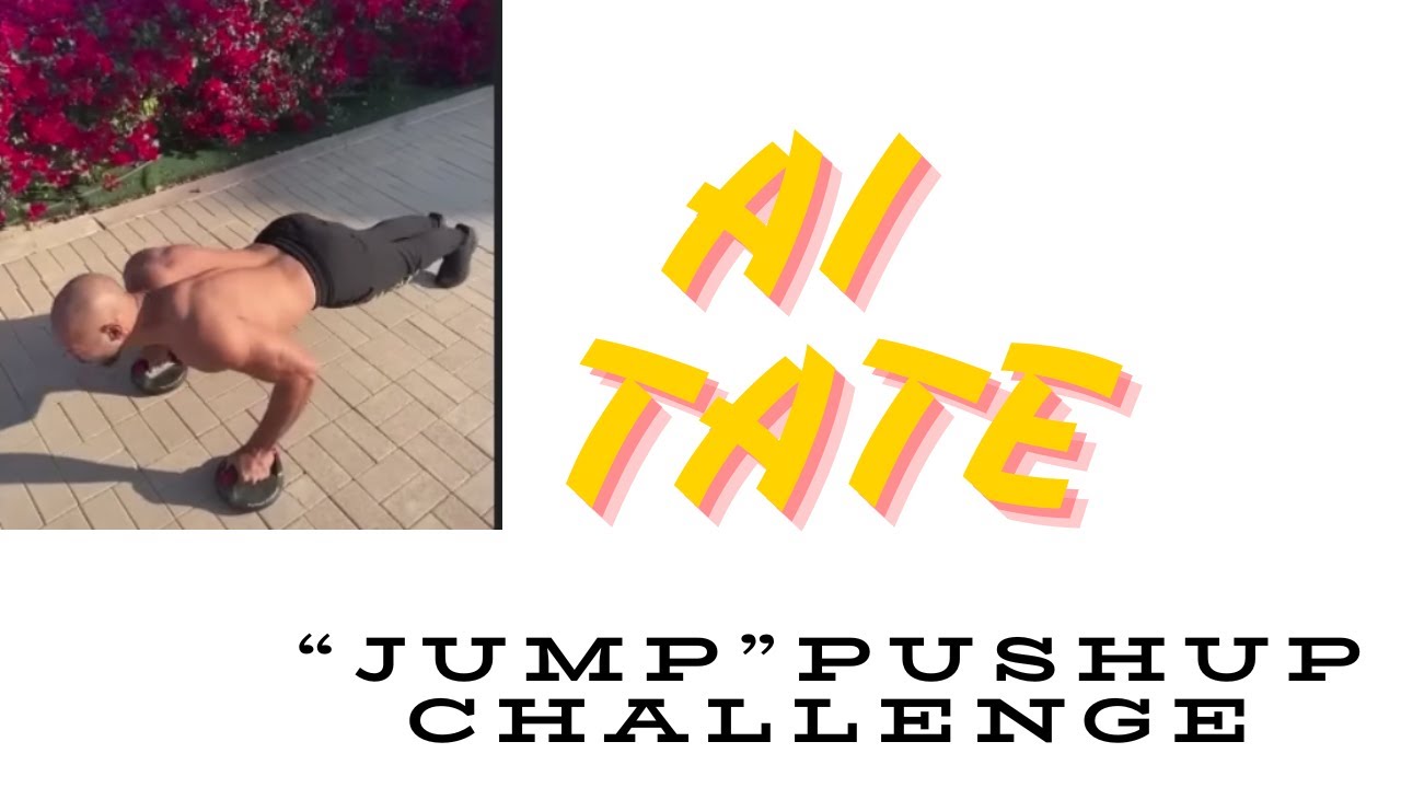 AI Tate Jump Around Pushup Challenge - YouTube