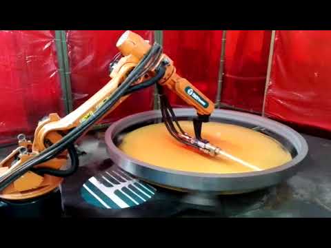 HVOF Coating Robot - YouTube