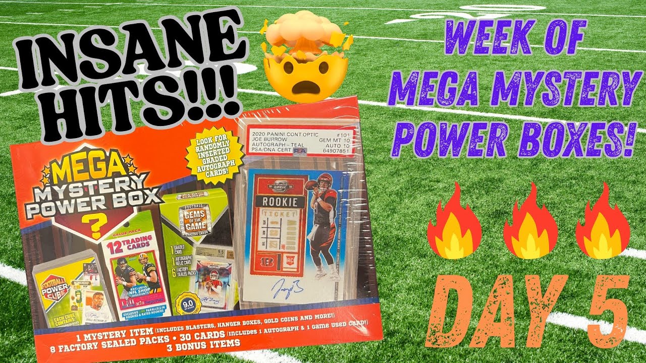 🤯🔥CRAZY BOX of hits! NFL Mega Mystery Power Box! - YouTube