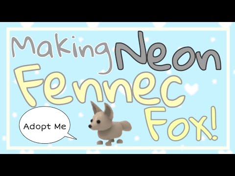 Making neon fennec fox! - YouTube
