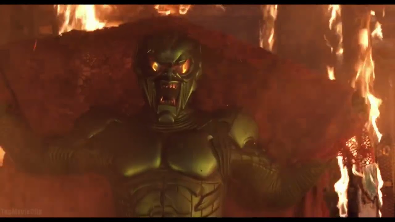 Spider-Man 2002 Spider-Man vs Green Goblin Razor Fight. - YouTube