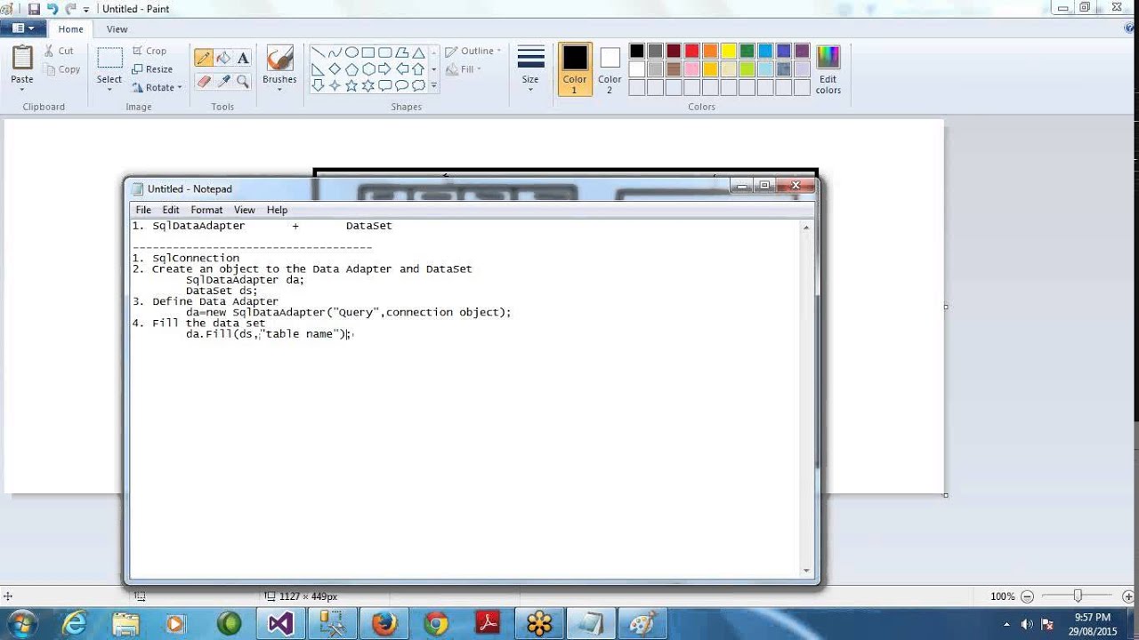 Adonet Online Class Day 7 Working With Sqldataadapter And Dataset Disconnected Architecture 3981