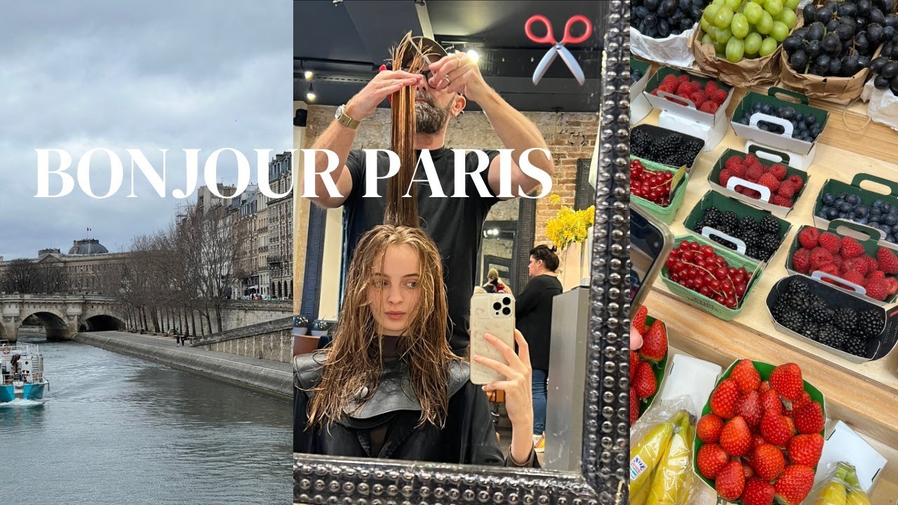 Paris vlog 1| Cutting hair IN PARIS, apartment tour, Marché des Enfants ...