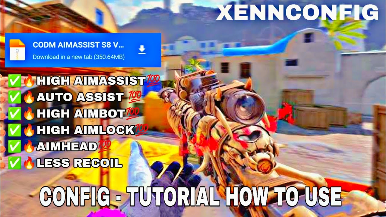 CODM CONFIG GARENA & GLOBAL SEASON 8 V1 AimCONFIG XENN CONFIG(CALL OF ...