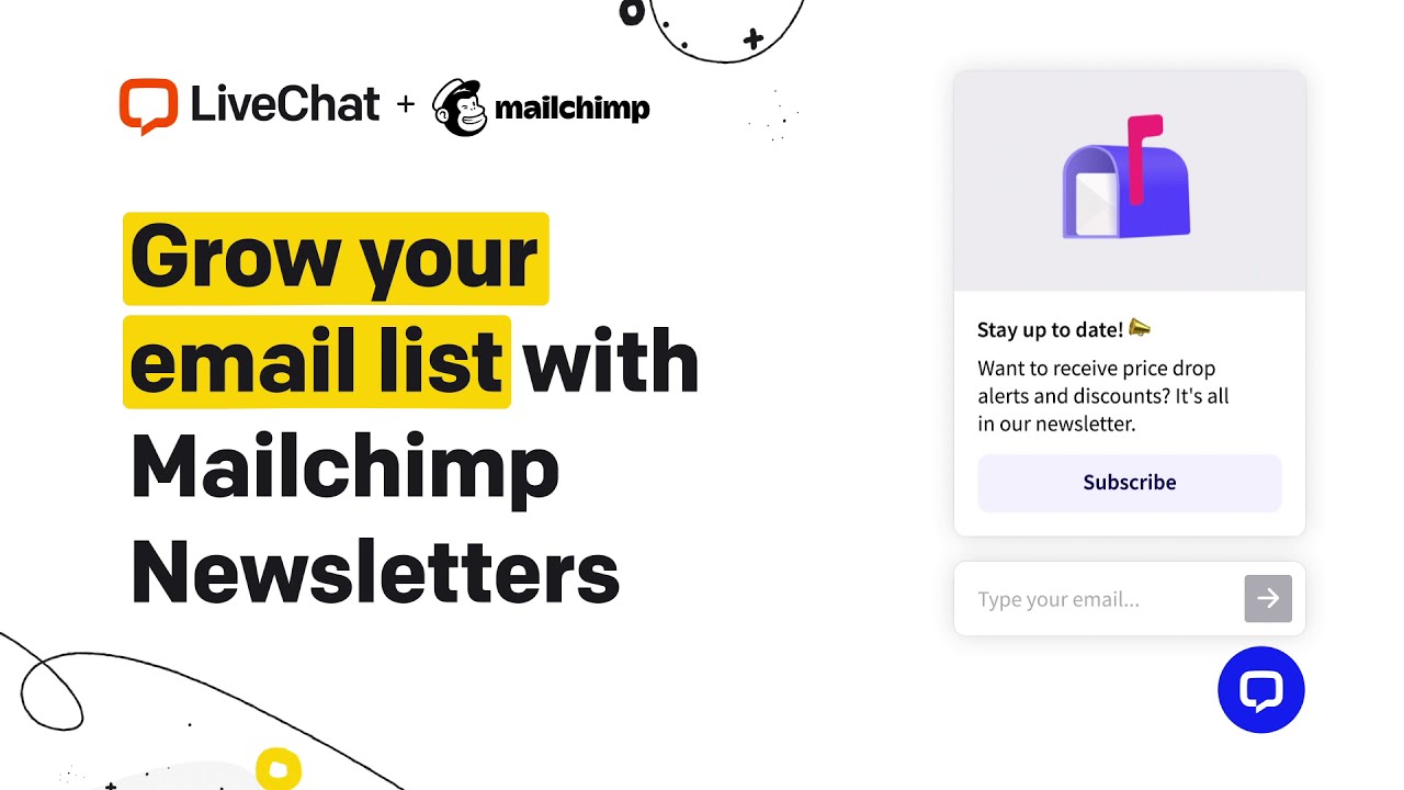 LiveChat & Mailchimp new integration - YouTube
