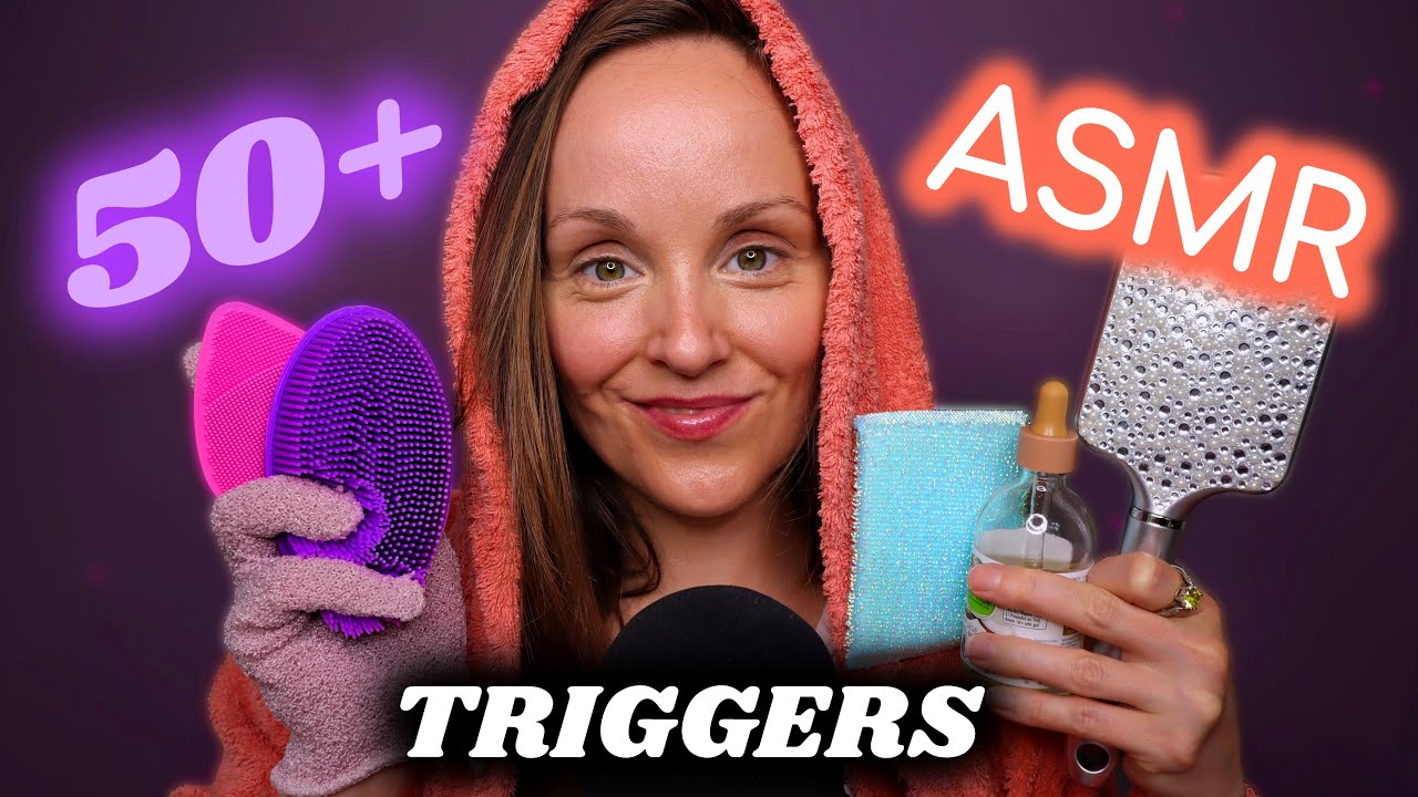 50+ ASMR TRIGGERS 😍 BRUSHING, TAPPING, CRINKLING, GLASS, FABRIC, PAPER ...