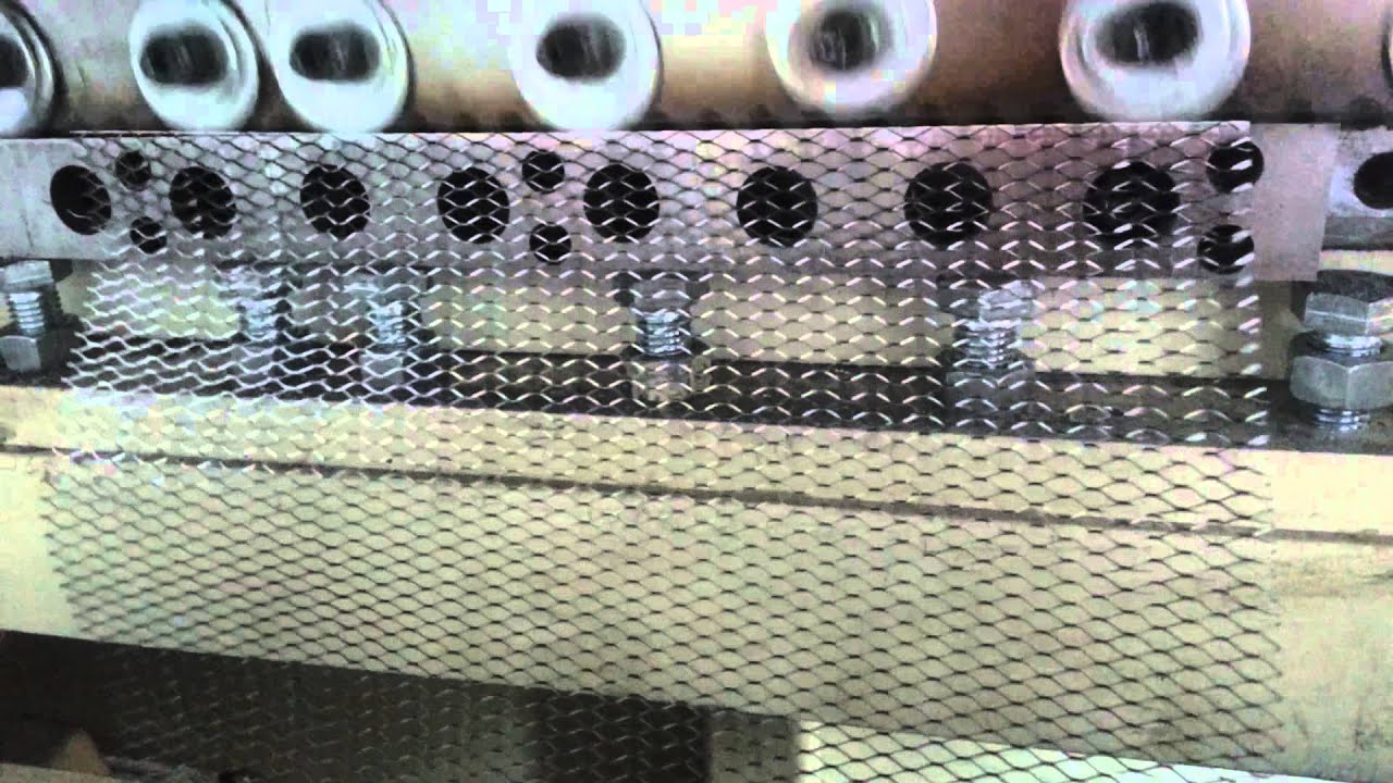Expanded Metal Press in Production - YouTube