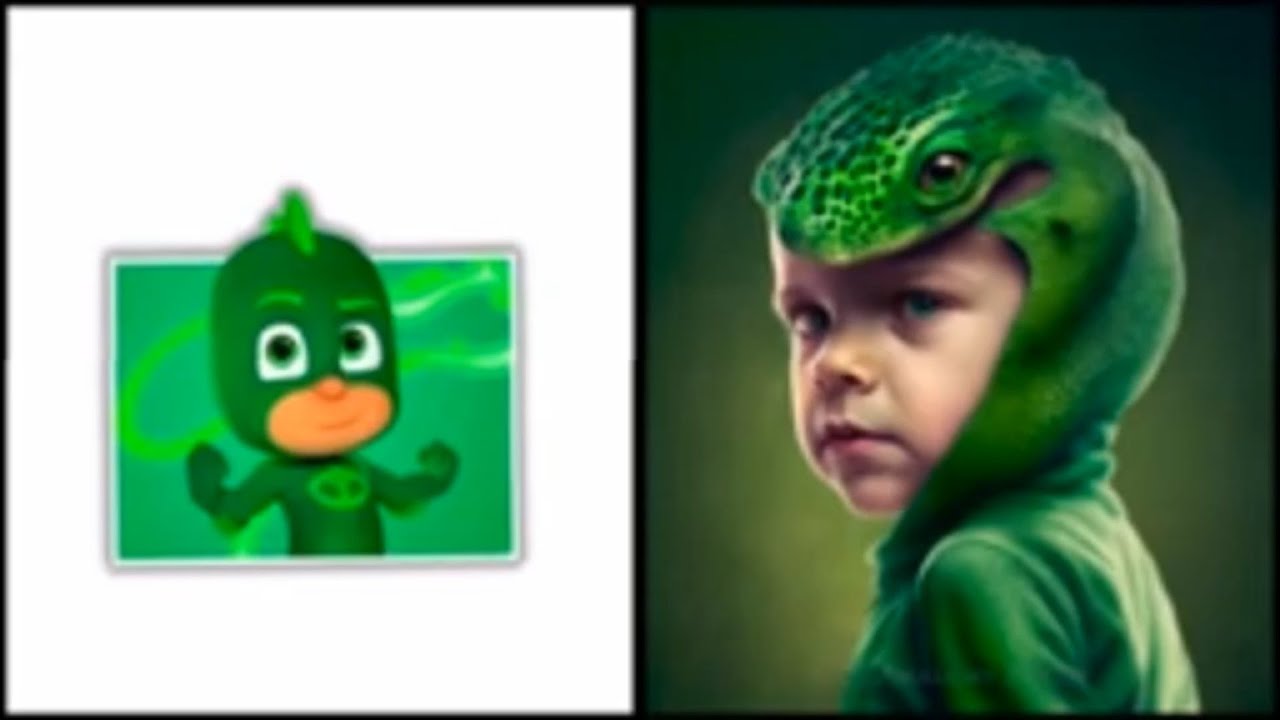 PJ MASKS Characters in real life! - YouTube