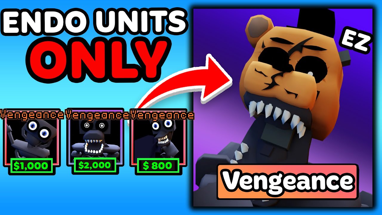 I ONLY USING SHINY ENDO UNITS!!!!! FNTD (Five Nights TD) - YouTube