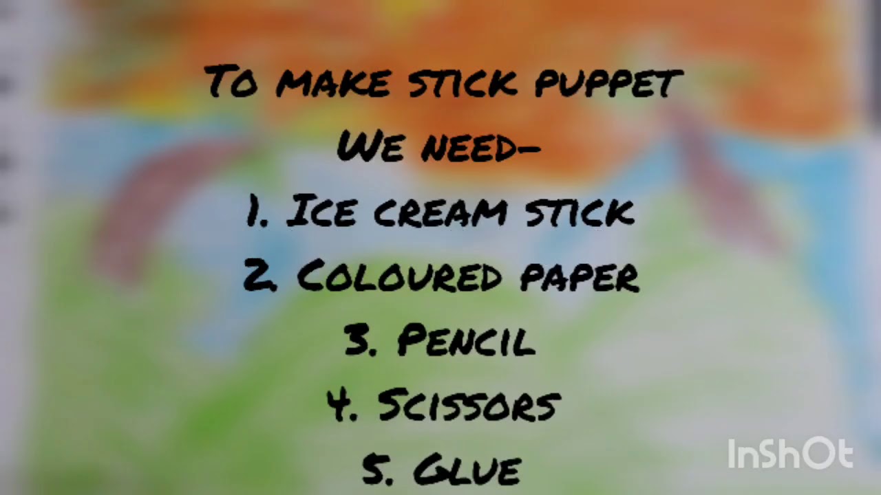 How To Make Stick Puppet YouTube How To Make Stick Puppet YouTube
