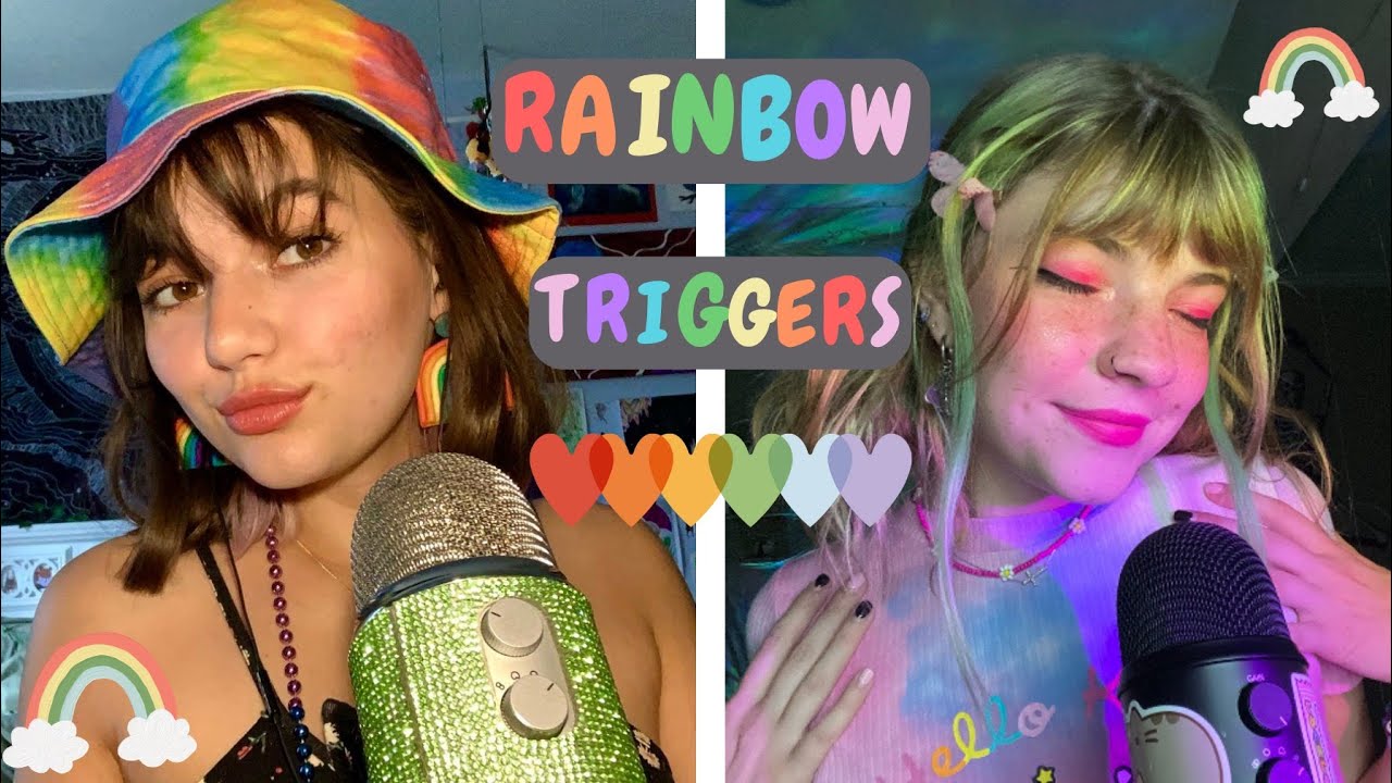 ASMR | Fast and Aggressive Rainbow Triggers w/ @HuntsASMR (Intense Mic ...