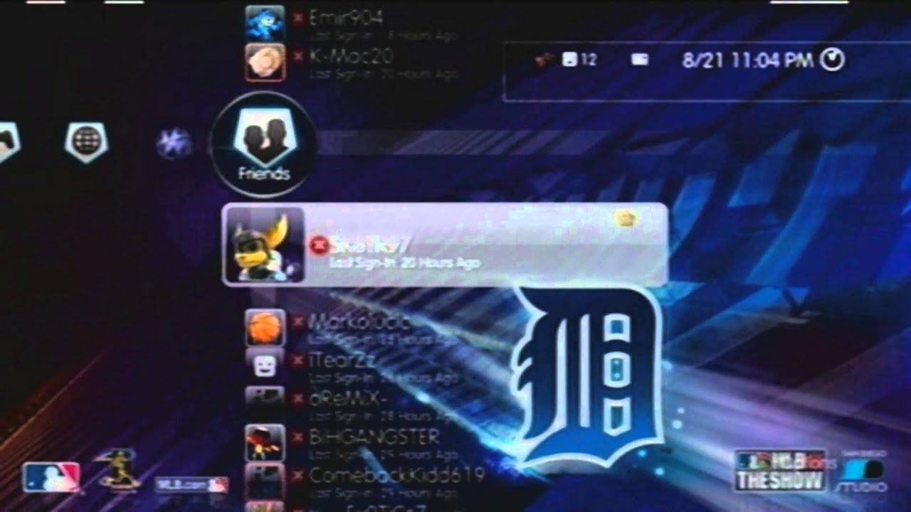 detroitking313 PS3 Friends list - YouTube