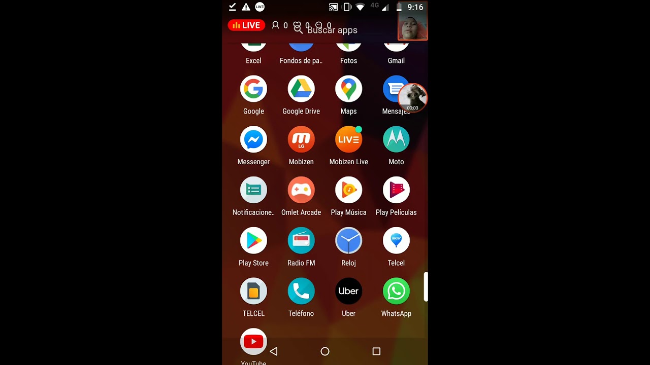 como hacer directos en Youtube con la aplicación Mobizen live - YouTube