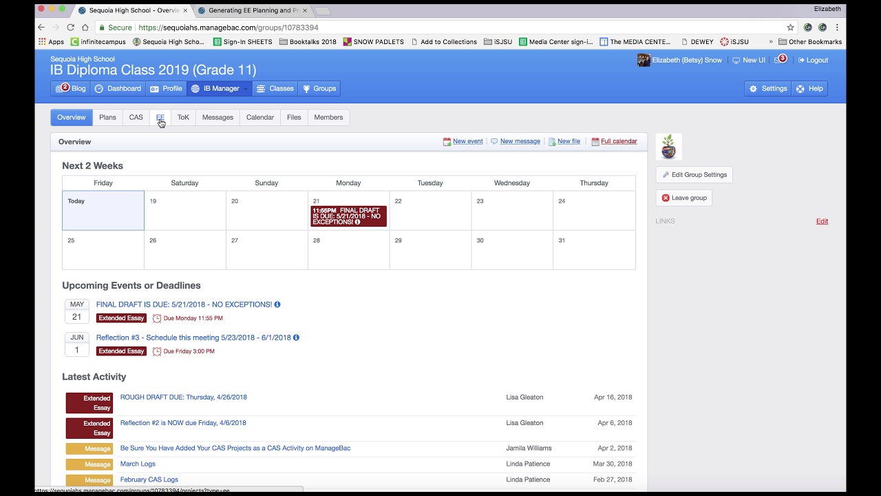 Adding Supervisor Comments for EE in ManageBac - YouTube