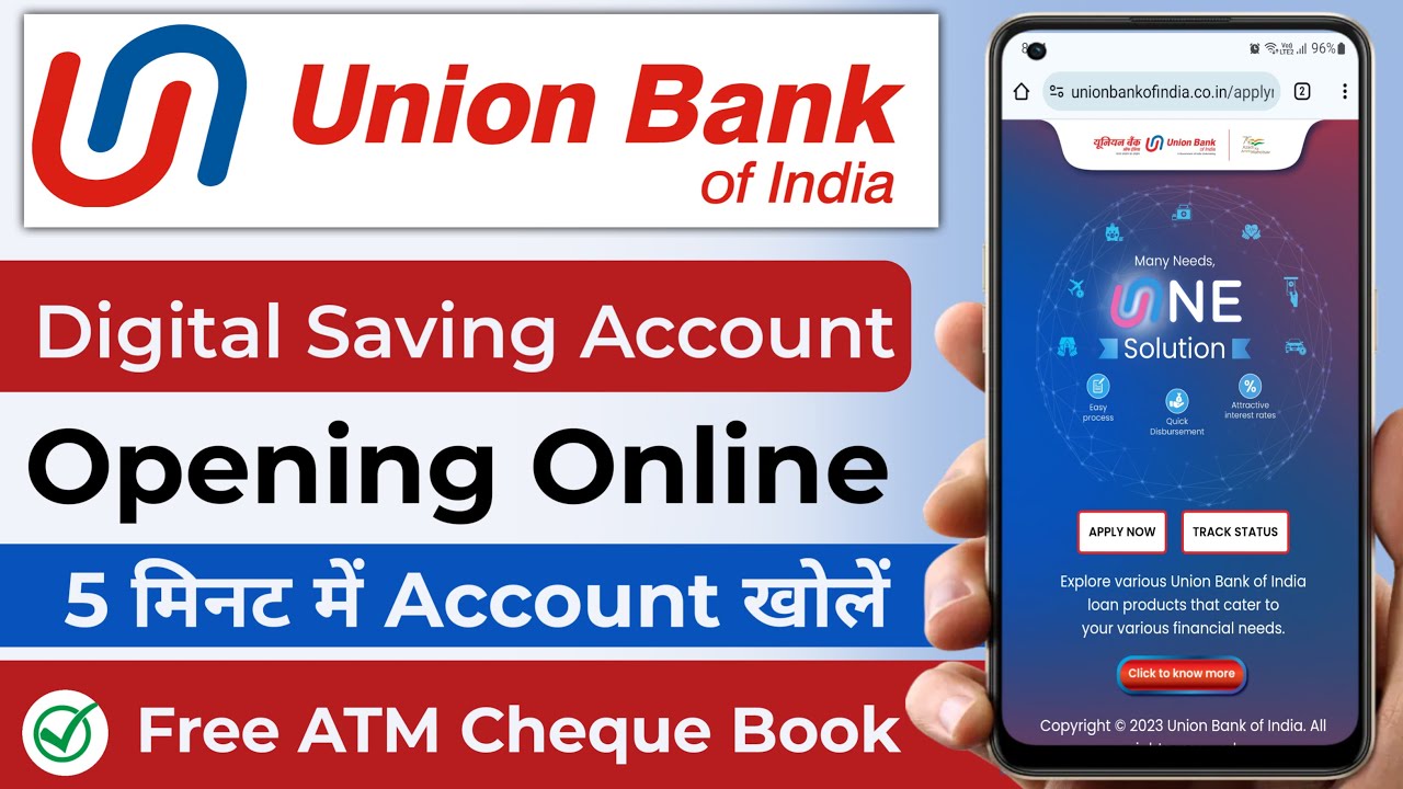 Union Bank Digital Saving Account Opening 2024 | Union Bank Zero Balance Account Opening Online ...