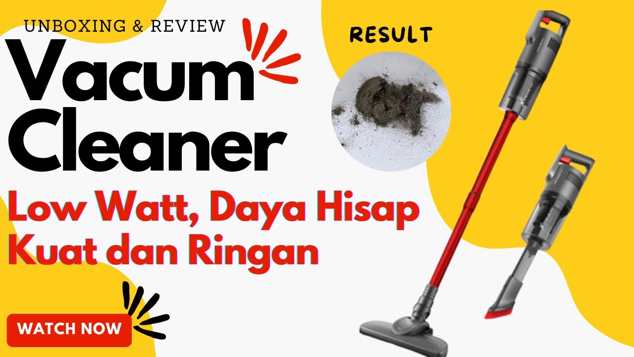 UNBOXING & REVIEW VACUUM CLEANER RINGKAS MURAH & LOW WATT | Perry Smith ...
