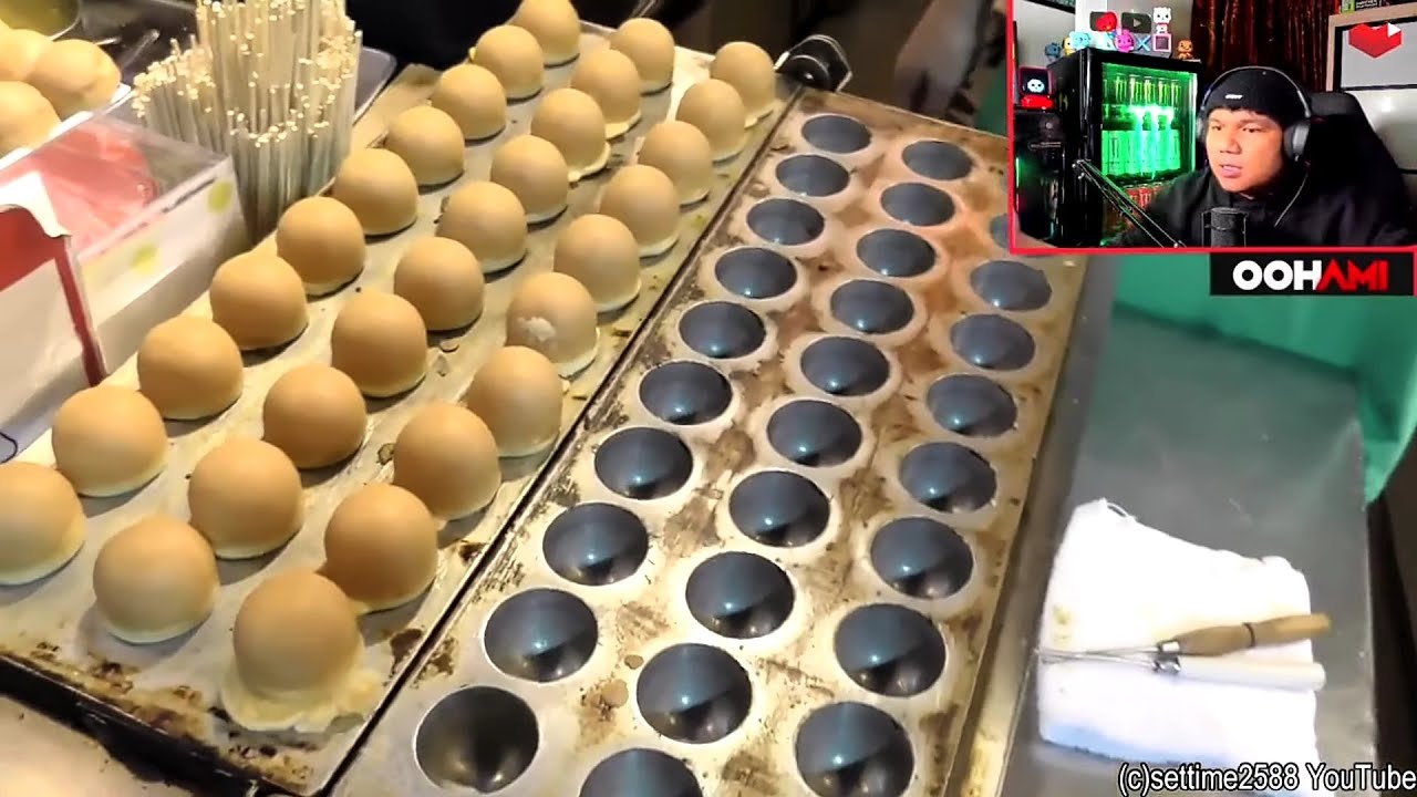 [Oohami React] Street Food Takoyaki Vs. Street Food Kaya Ball [Clip 11 ...