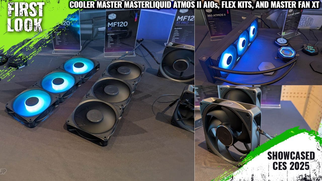 Cooler Master MasterLiquid Atmos II AIOs, Flex Kits, and MasterFan XT ...