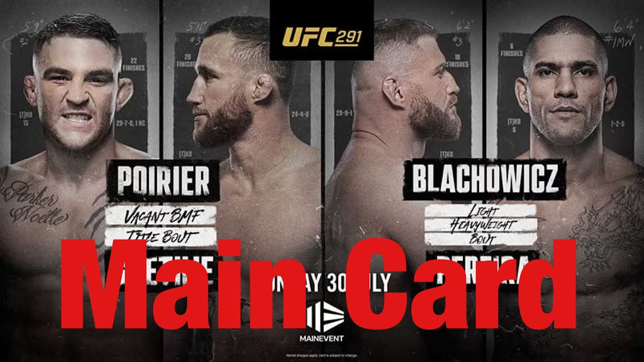 UFC 291 Poirier Vs Gaethje Main Card Predictions! - YouTube
