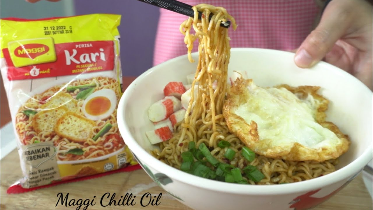 Cara Buat Maggi Chilli Oil yang viral - YouTube