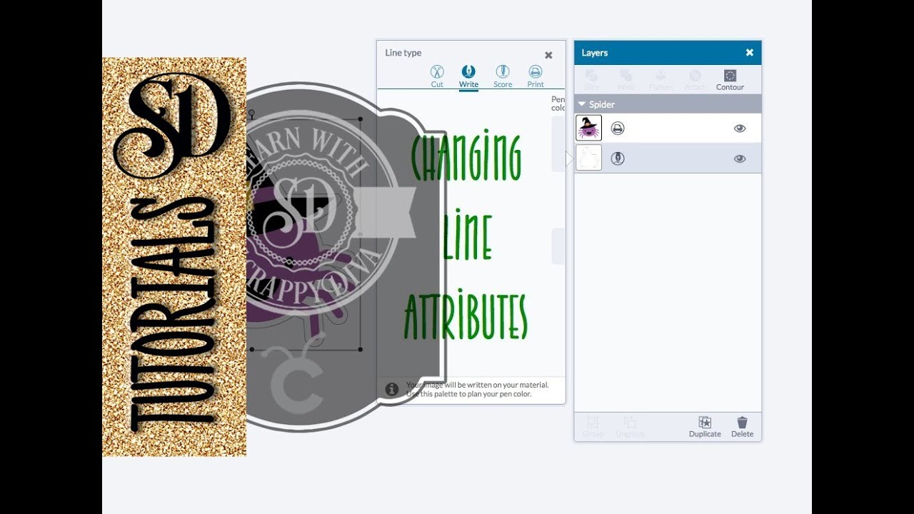Design Space - changing line attributes - YouTube
