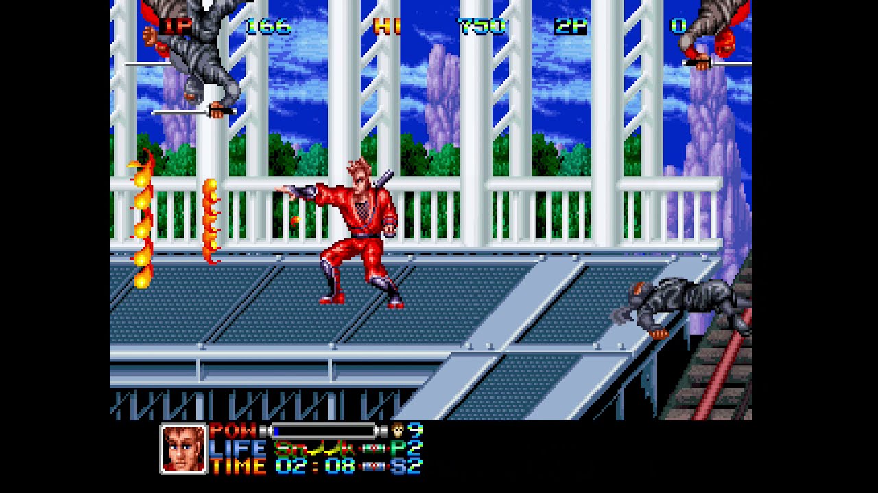 Ninja Combat ニンジャコマンドー Arcade cheat アーケード チート ノーミス 時間短縮 最速 Fastest TAS ...