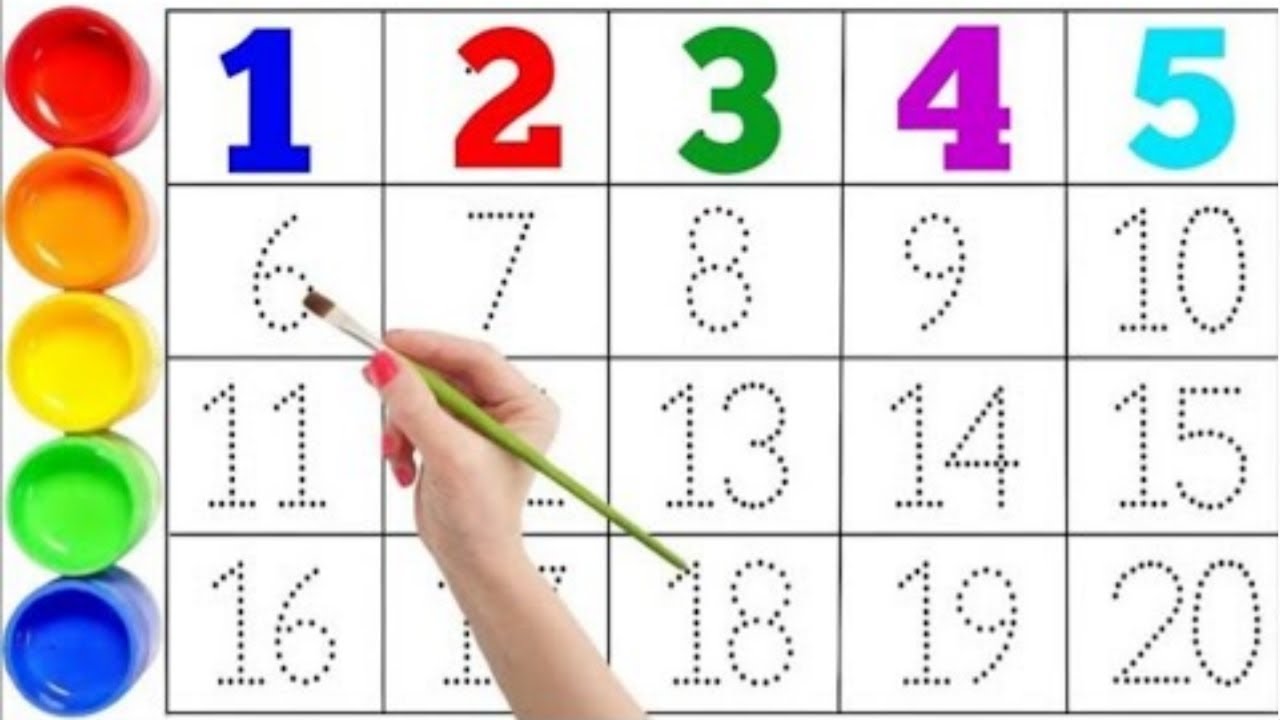 123 Writing Collection along the Dotted Line for Toddlers & Kids | Kids ...
