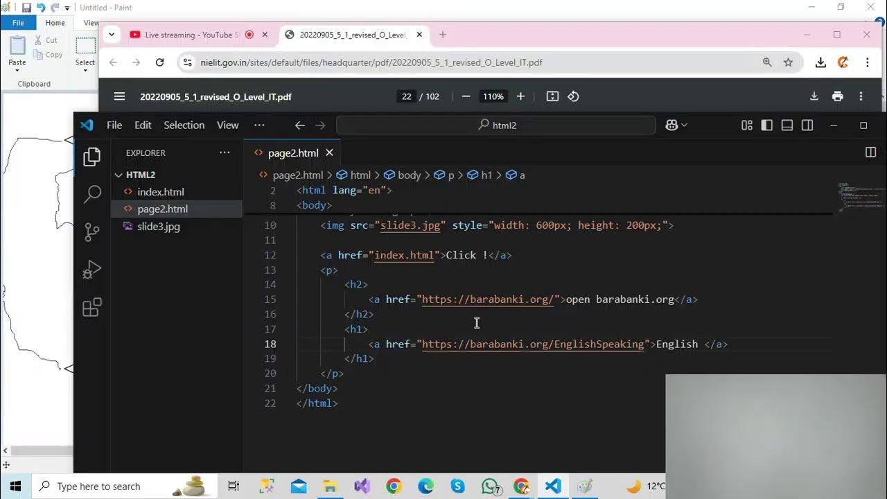 O-level : M2-R5.1Web Designing & Publishing | Live revision class #html #css #javascript - YouTube