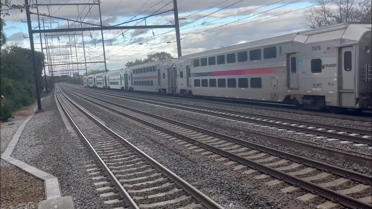 NJ Transit Northeast Corridor Local Train #7848 to New York departing New Brunswick w ...