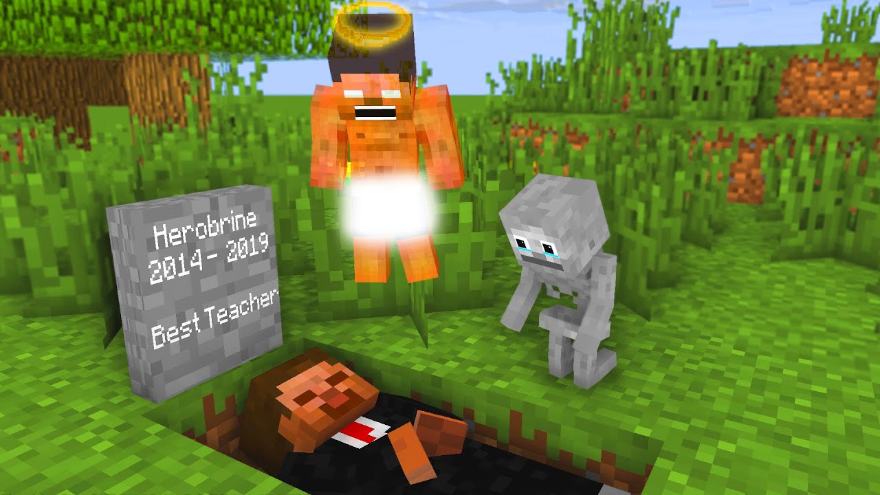 Monster School: HEROBRINE IS DEAD - Minecraft Animation - YouTube