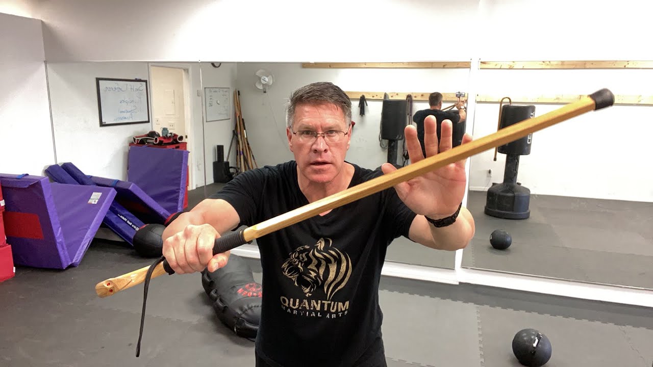 Self defense for seniors: walking cane self defense - YouTube